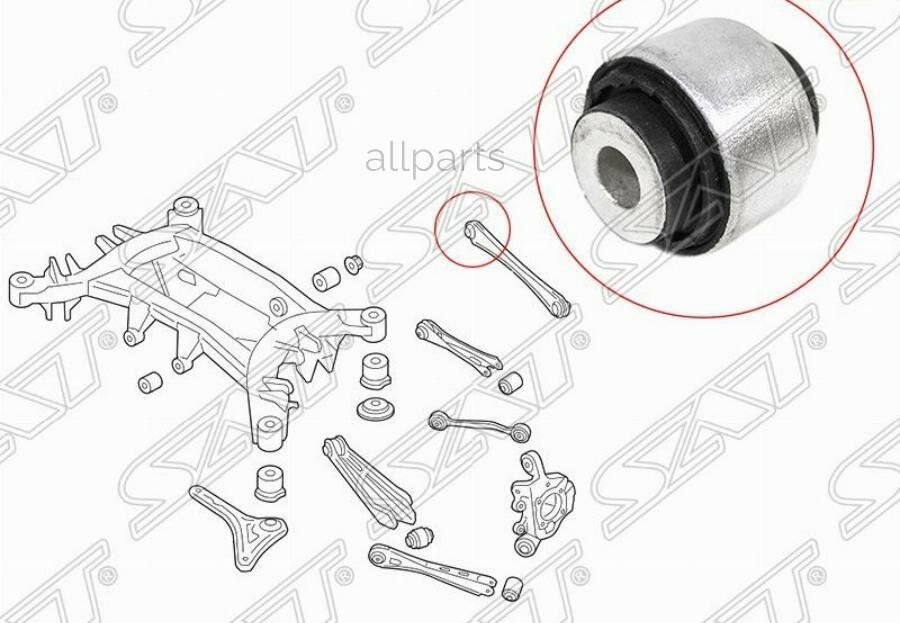 SAT ST-33326788549-B1 Сайлентблок BMW X3 10-17