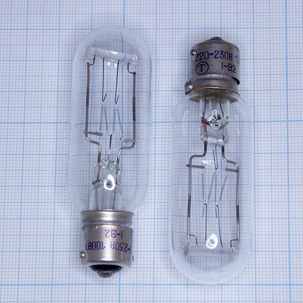 Лампа для кинопроекторов 220В, 100Вт (К220-100), 1шт