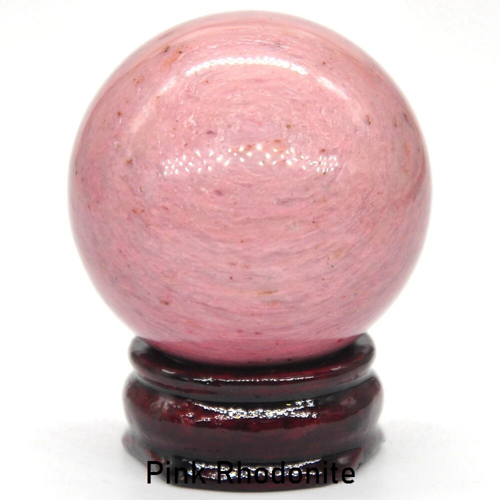Сфера из драгоценных камней 40 мм Pink Rhodonite