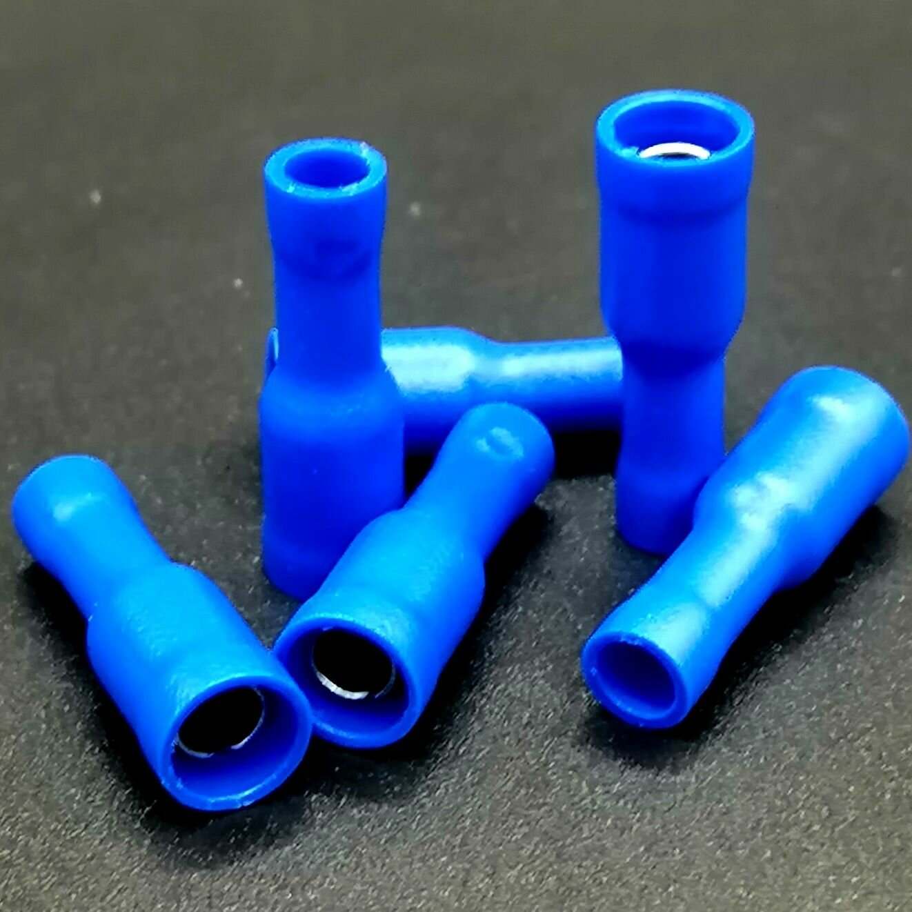 20шт Клемма круглая типа B-гнездо 4мм синее FRD2-156 Сечение провода от 1 до 2,5 мм²