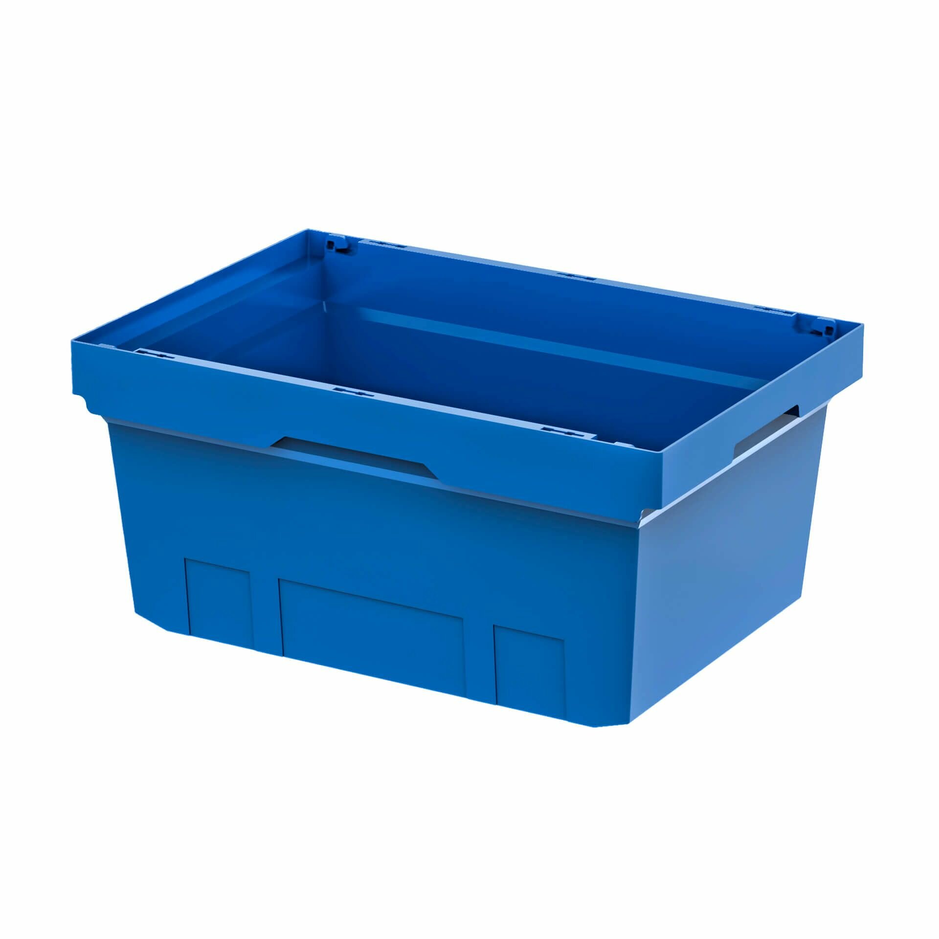 Ящик вкладываемый для хранения сплошной, голубой, 600х400х270, KV 6427