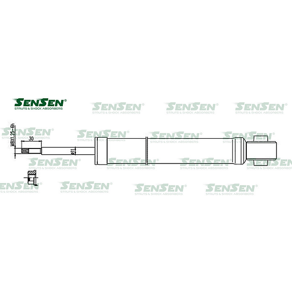 SENSEN 32120197 (1327469) амортизатор подвески Ford (Форд) Fiesta (Фиеста) / Mazda (Мазда) 2 11 / 01- зад.