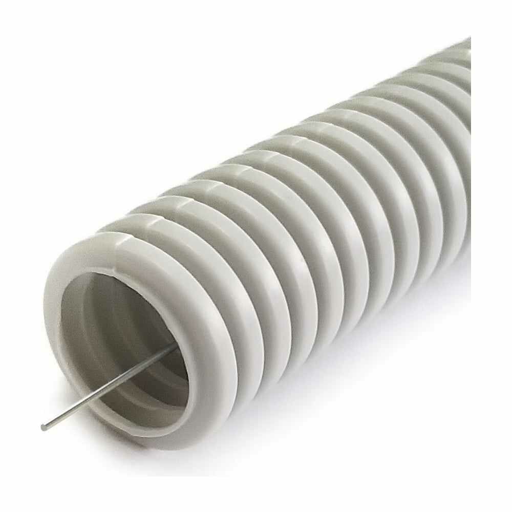 Промрукав Труба гофрированная ПНД лёгкая 350 Н безгалогенная HF стойкая к ультрафиолету серая с/з д16 100м PR02.0129