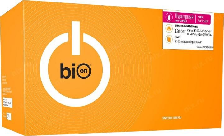 Bion Cartridge 054HM Картридж для Canon i-Sensys LBP-620/621/623/640/MF-640/641/642/643/644/645 (2'300 стр.) Пурпурный