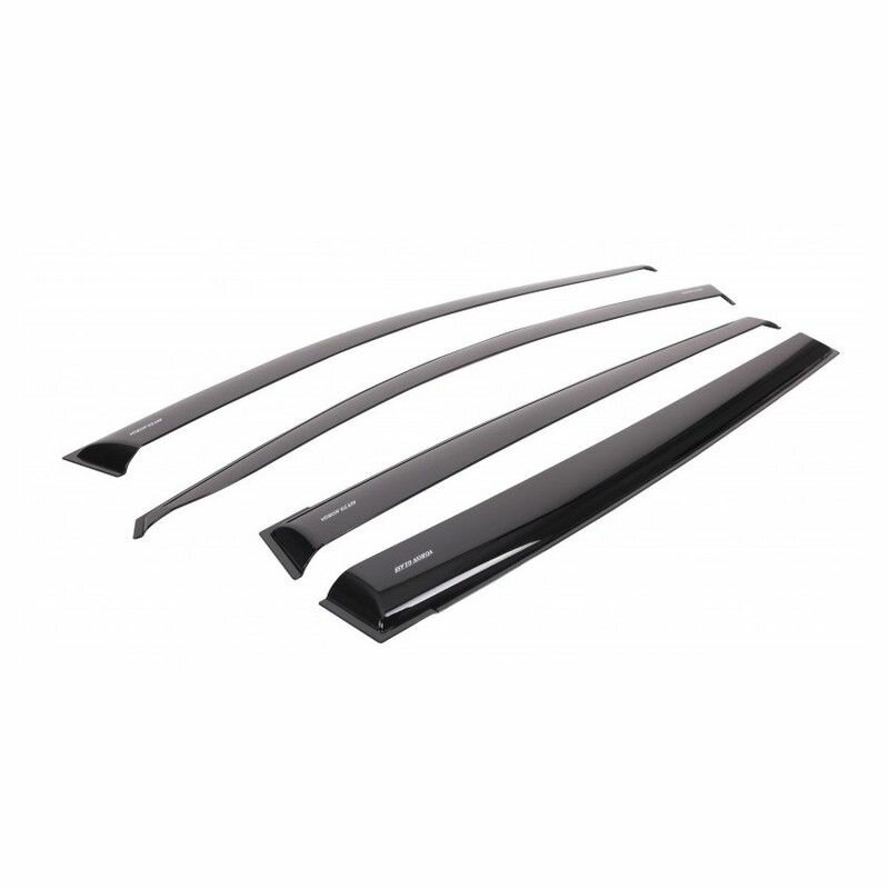 Дефлектор накладной Voron Glass для Kia Rio 2011-2017, DEF00243 - 4 шт.