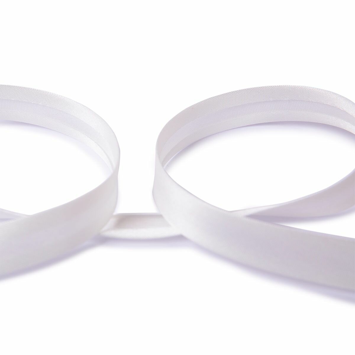 Косая бейка атлас "BLITZ" BKE-15P 14 - 15 мм 132 м 1 м №083 молочный