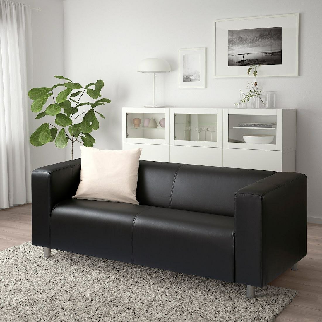 KLIPPAN клиппан 2-местный диван, Бумстад черный