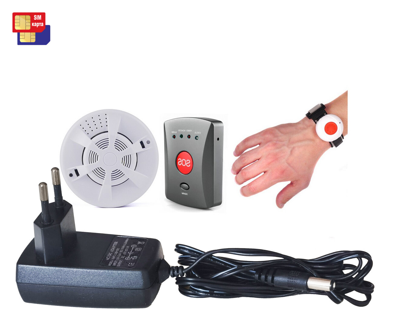 Straz GSM-03-DYM Mod: SOS (J33170SOS) тревожная кнопка, система тревожной кнопки, кнопка тревожной сигнализации, пожарная GSM сигнализация