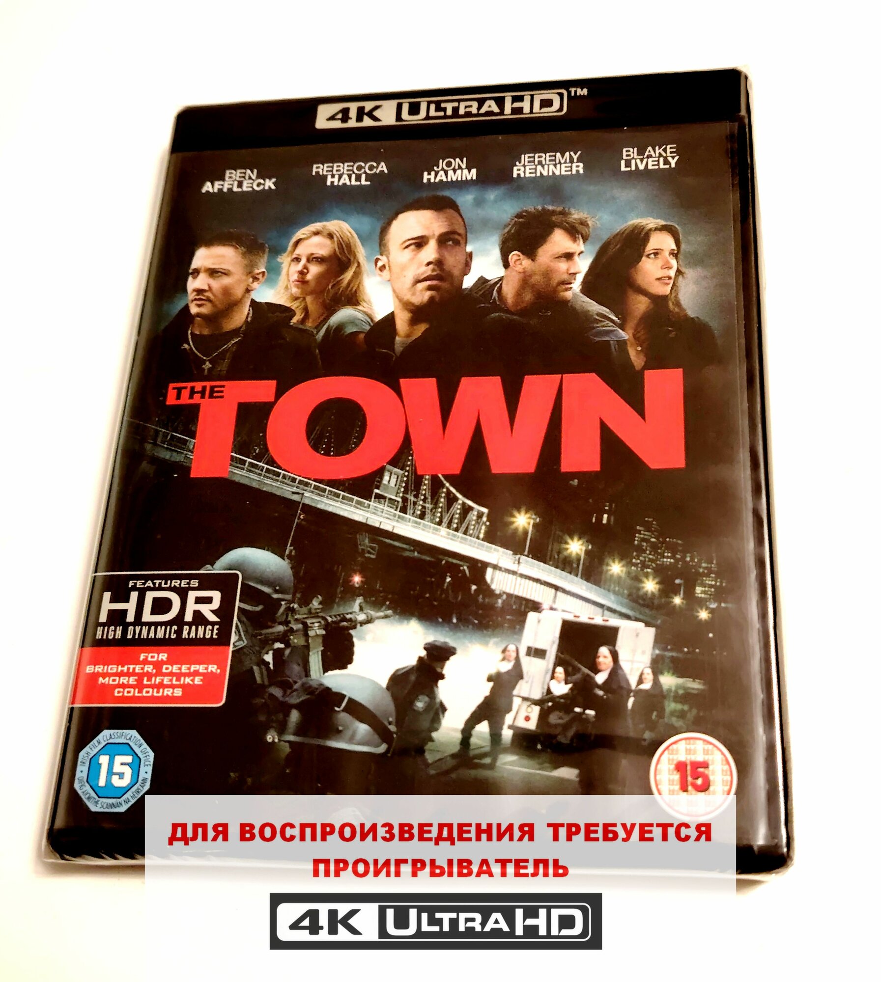 Фильм. Город воров (2010, 4K UHD + Blu-ray диск) криминальный триллер, драма Бена Аффлека / 16+, импорт с русским языком только на 4К, UK