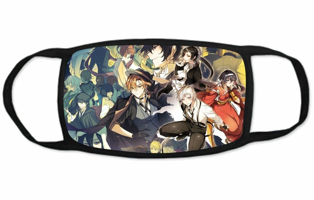 Маска Великий из Бродячих Псов, Bungou Stray Dogs №8, Взрослая - 20см на 12,5см
