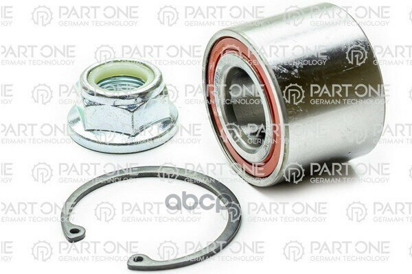 Подшипник ступичный rear, RENAULT LOGAN 04>, MEGANE I 96>, SANDERO 07>, NISSAN NOTE 06>, 25x52x37 PART-ONE арт. 1BK019