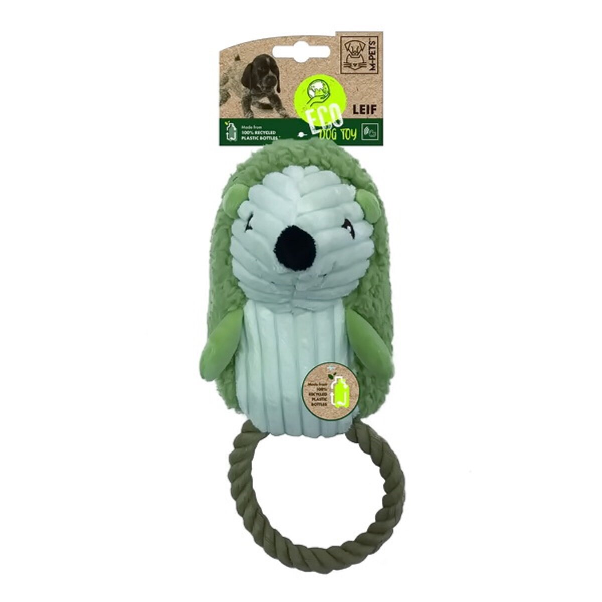 M-PETS Игрушка ёжик С канатом мягкий 26см