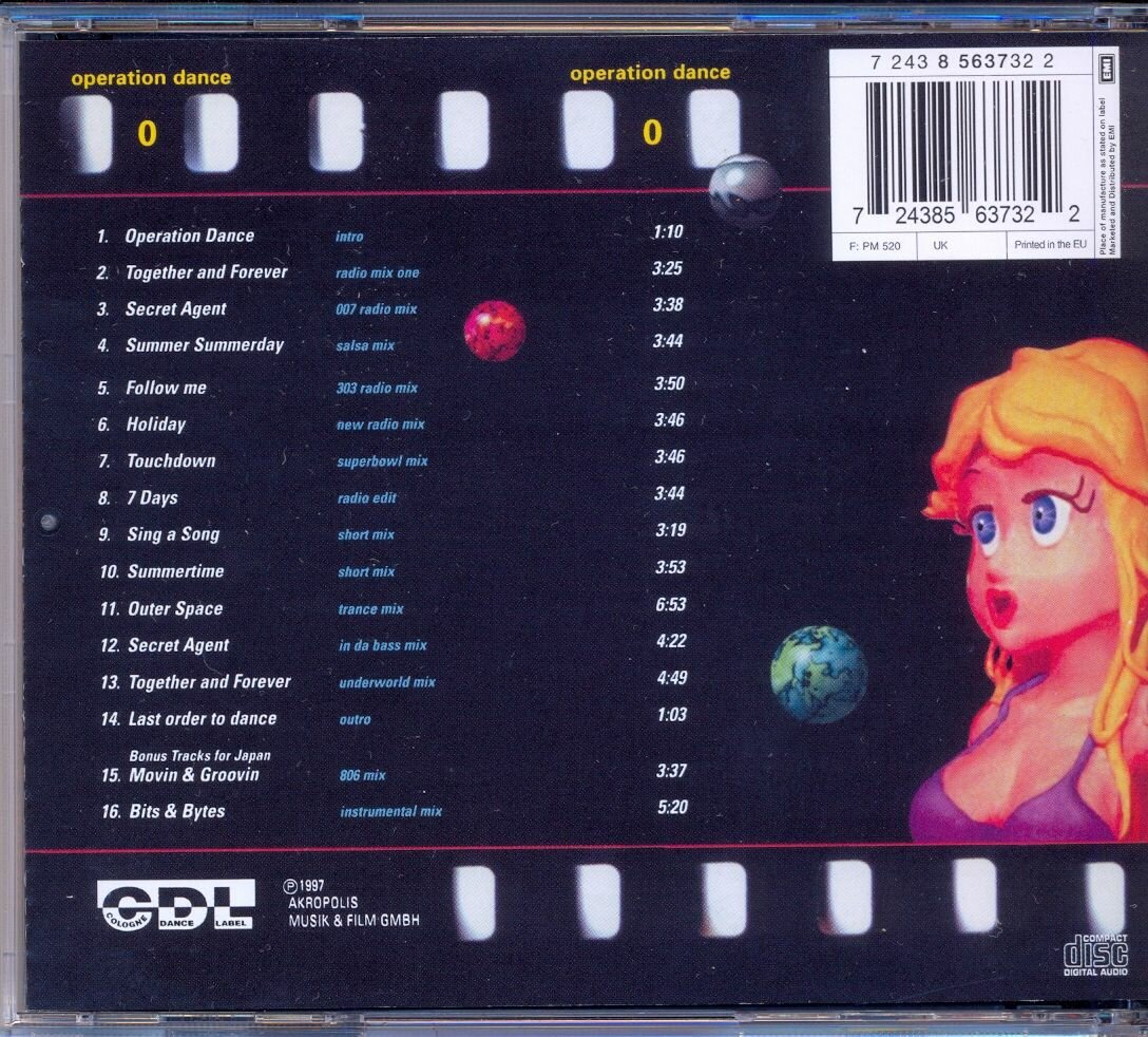 CAPTAIN JACK - OPERATION DANCE 1997 г Компакт диск — фото 1