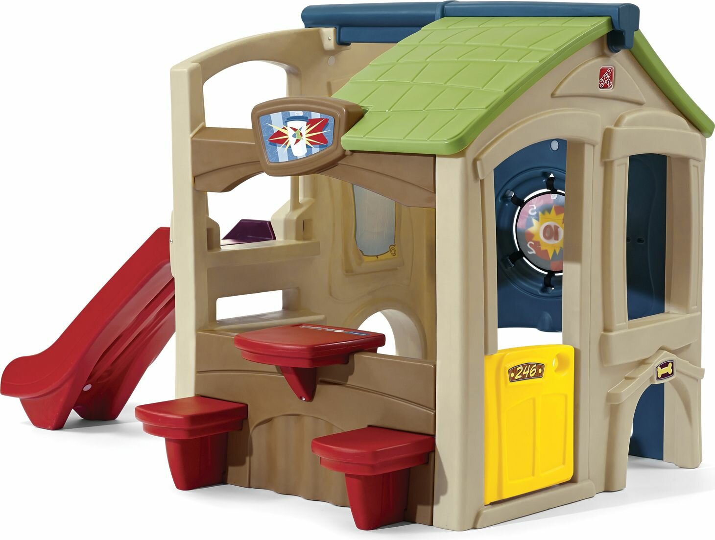 Игровой домик Step2 Веселые соседи, разноцветный, пластик, 147,3x213,4x161,3 см