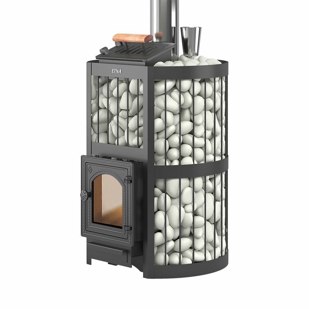 Чугунная печь для бани этна Стандарт 18 (ДТ-4С) Закрытая каменка Б/В