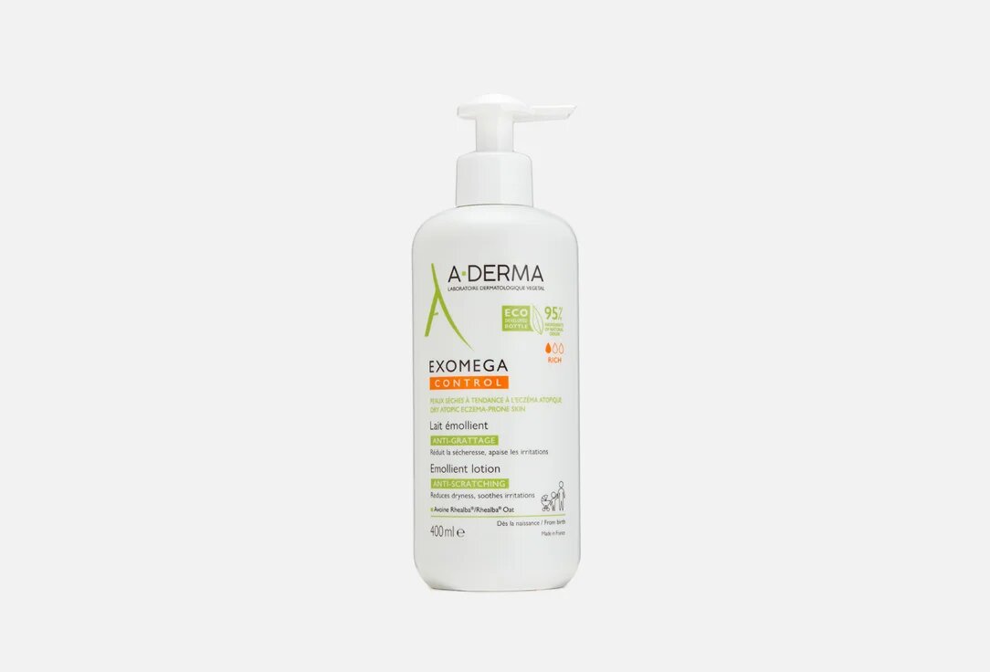 Лосьон A-Derma EXOMEGA Control, смягчение, для сухой кожи, 400мл