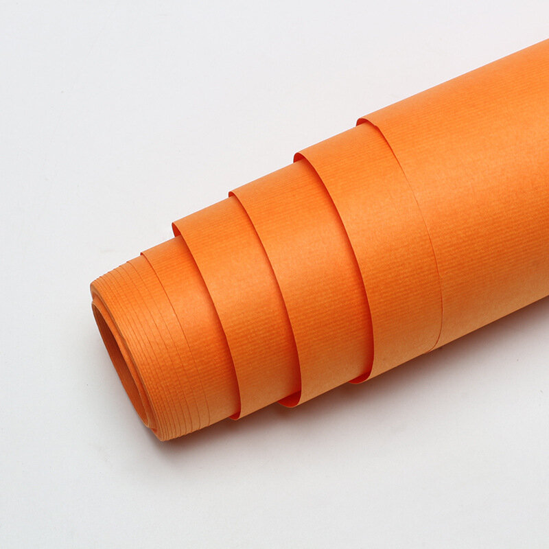 Бумага для цветов Roland Love horse, оранжевая, 60см x 10м