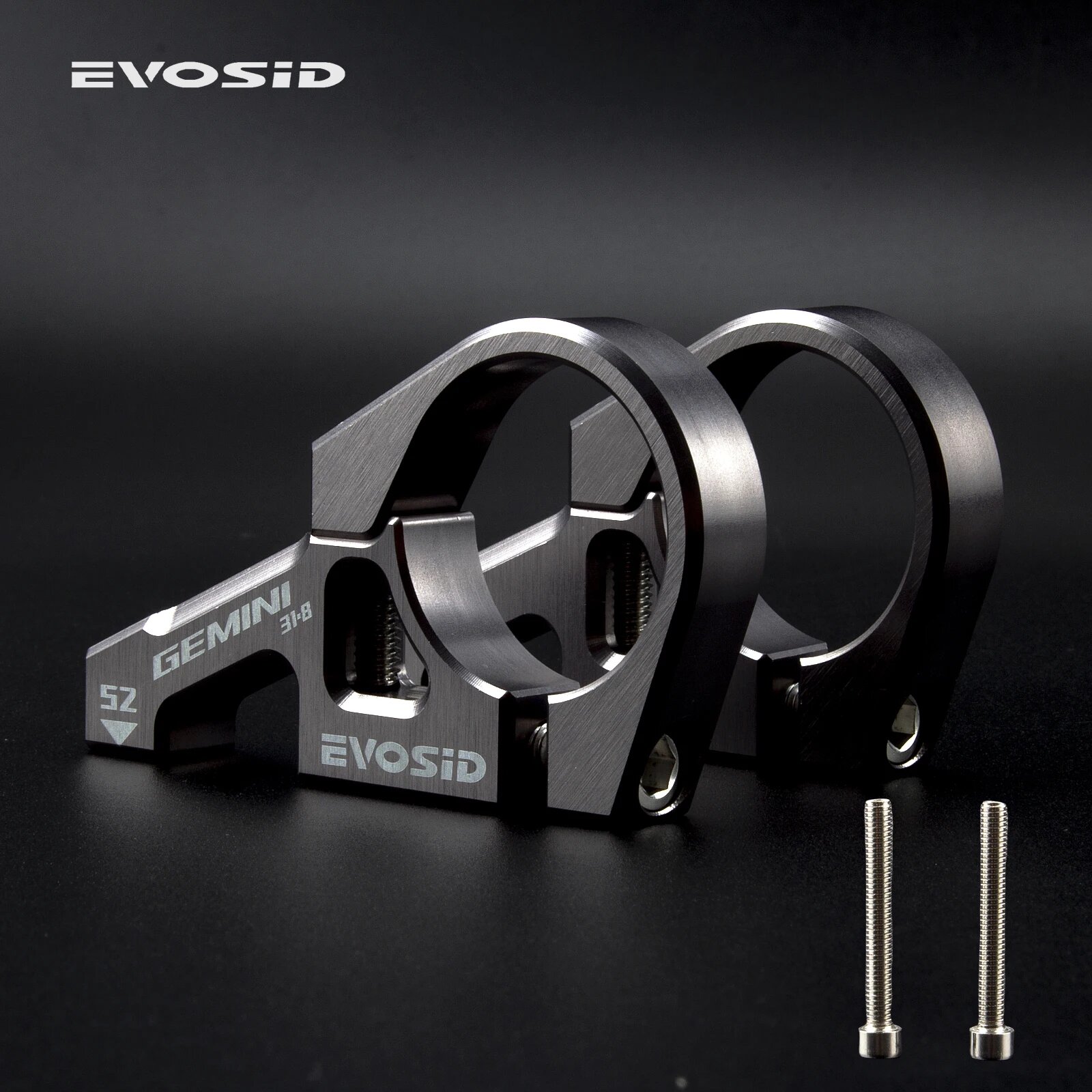 EVOSID GEMINI Вынос руля MTB, Titanium 31.8 мм
