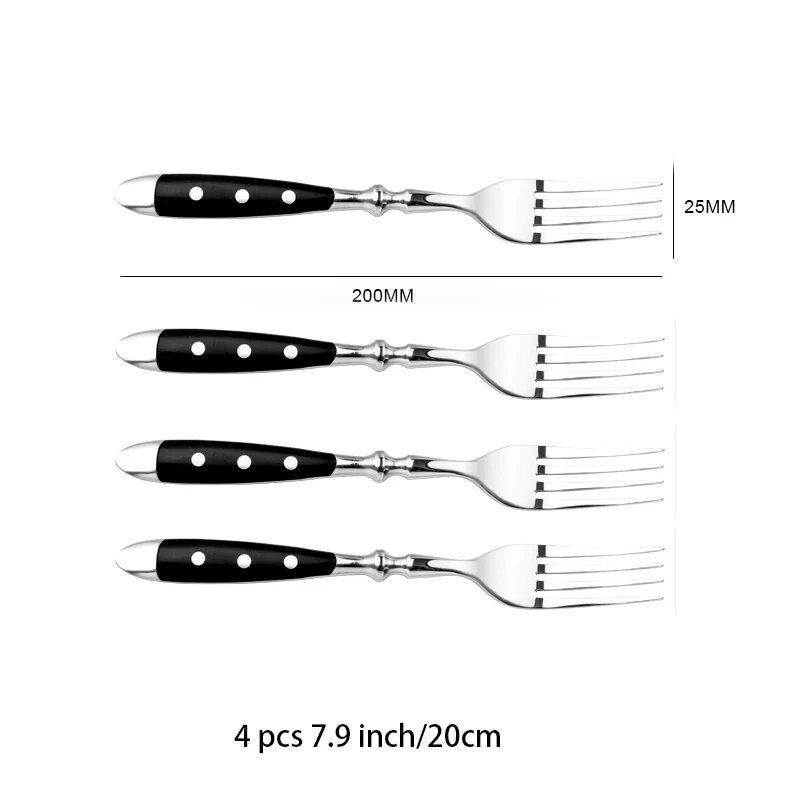 Столовые вилки из нержавеющей стали, 4 шт, цвет: 4 Pc table fork