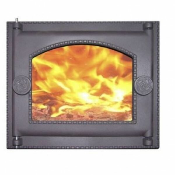 Дверка чугунная печи ДТ-6АС 282х240х30м под стекло Рубцовск россия