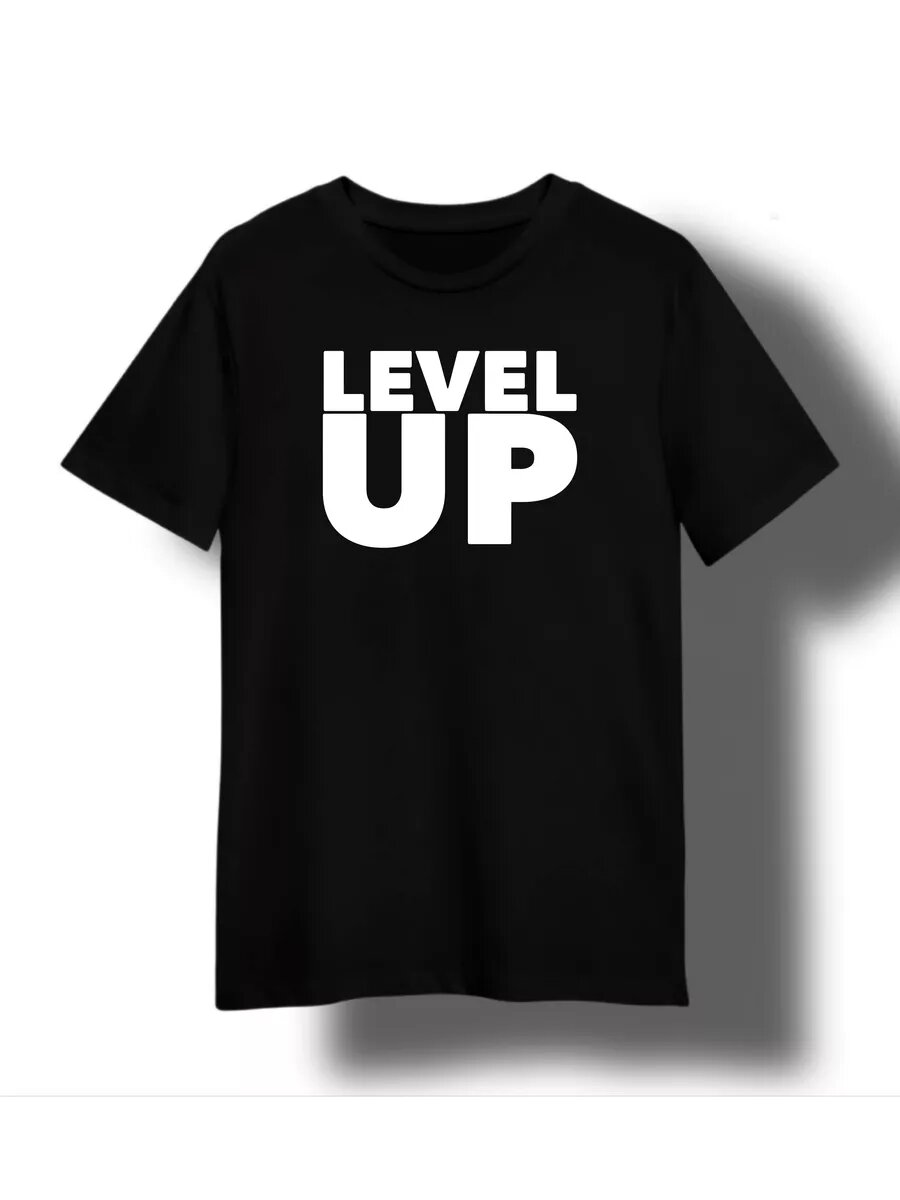 Футболка Zerosell надпись левел ап