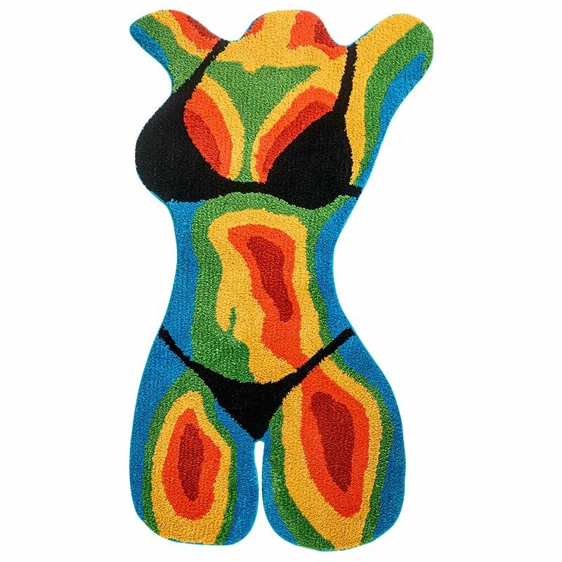 Художественный ковер Hoodak, женский силуэт, полиэстер