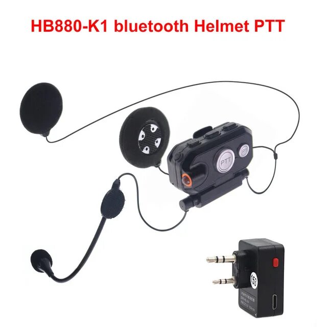 Гарнитура для мотоциклетного шлема ANYSECU HB880, беспроводная гарнитура для мотошлема, локомотивный шлем, двусторонняя радиосвязь HB880-K1