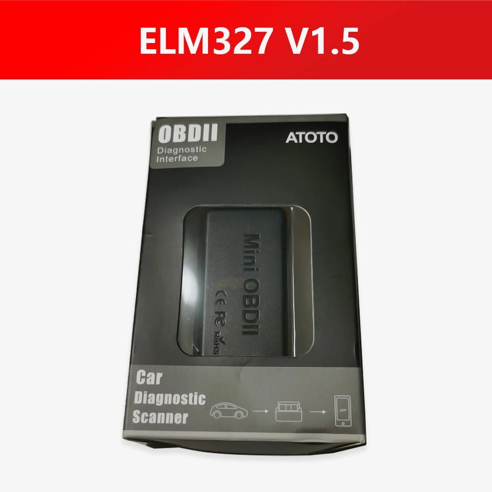 Сканер OBD2 Bluetooth ELM327 V1.5, диагностический инструмент для автомобилей, считыватель кодов OBD 2, адаптер для сканирования, Android BT OBDII 4450