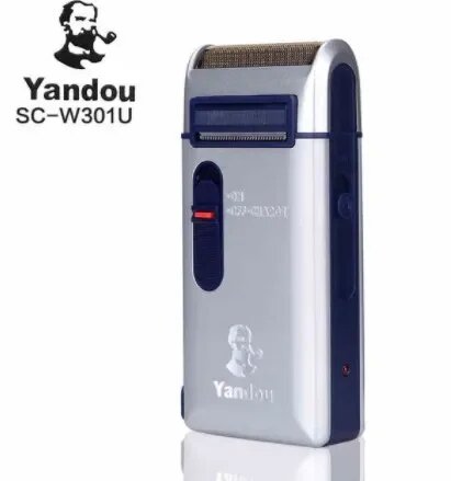 Электробритва Yandou, аккумуляторная, серебряная мужская бритва с длительным сроком службы, перезаряжаемая мужская бритва, триммер для бакенбардов, мужские наборы бритв