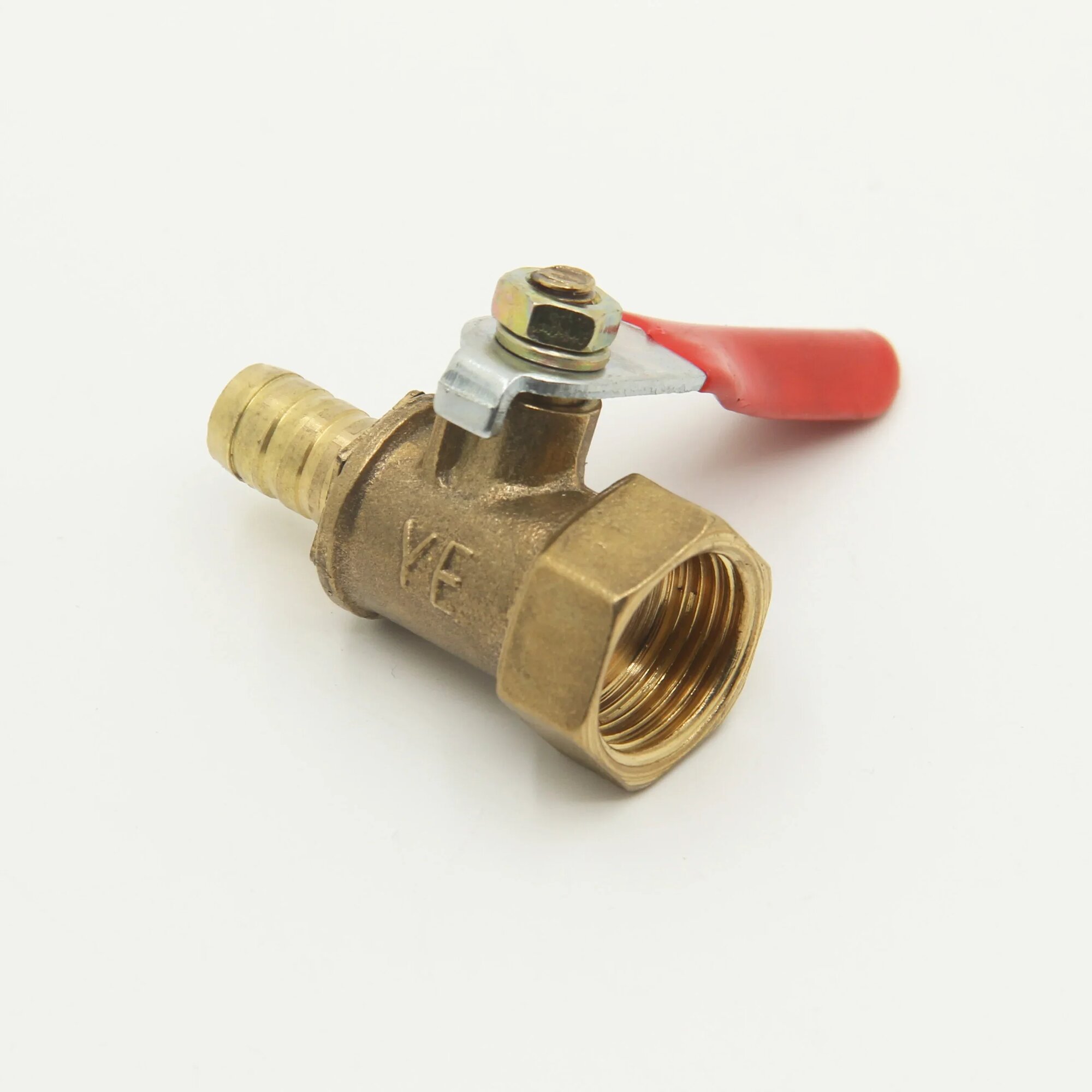 Медный шаровой кран 6-12 мм 1/2", 10mm Barb, F