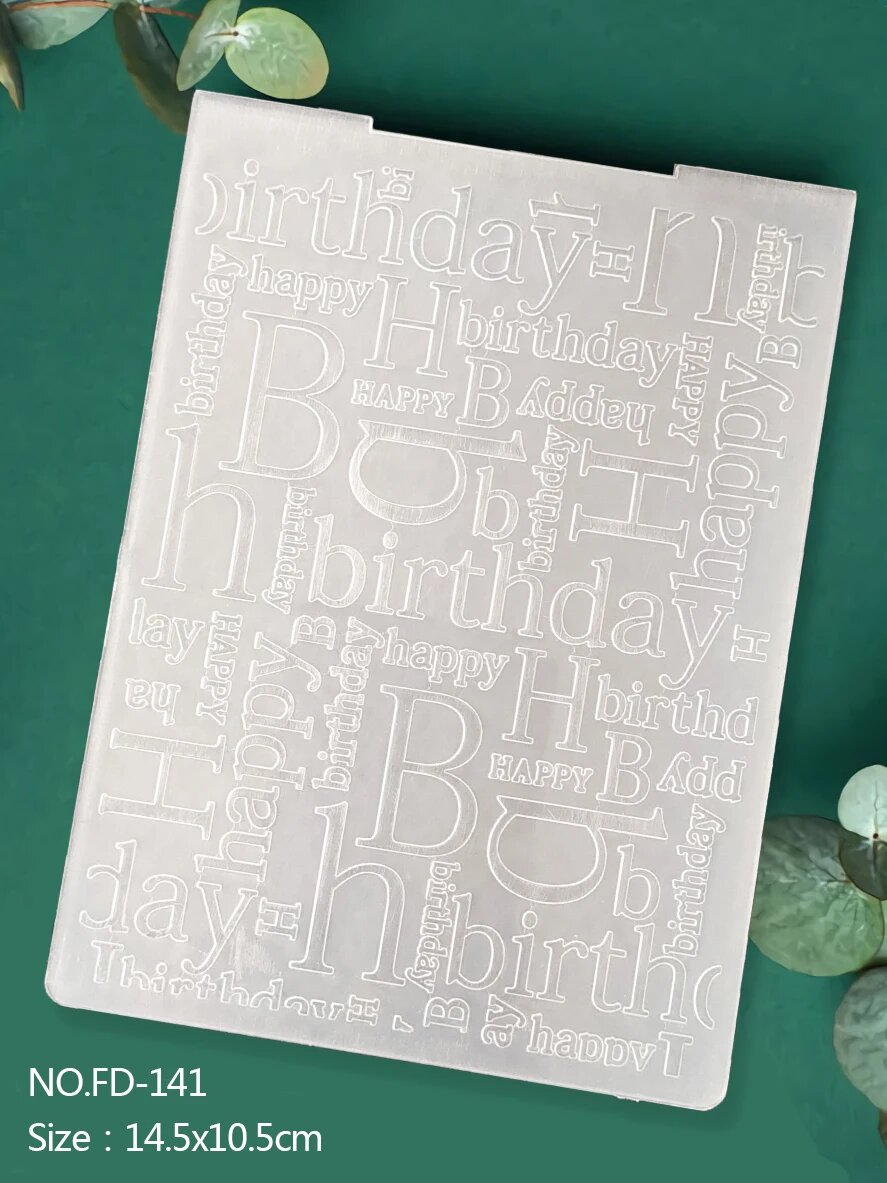 Блокнот с тиснением "Happy Birthday", AFD-141, 14.5x10.5 см
