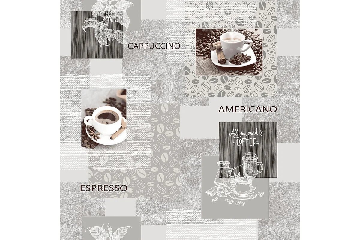 FOX Обои моющиеся бумажные 0,53x10м Арабика 9690 (м)