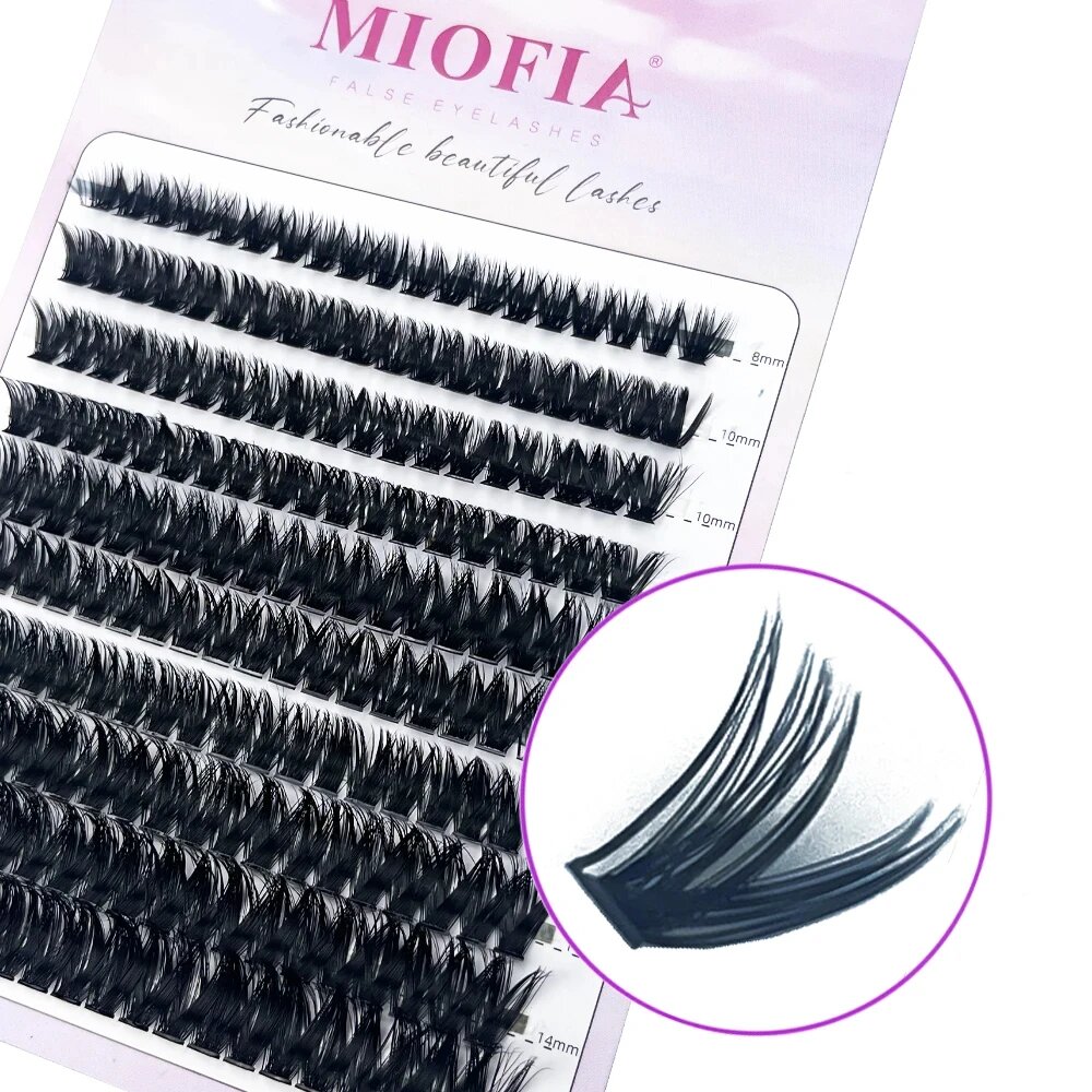 MIOFIA ресницы пучки C изгиб, цвет 60D