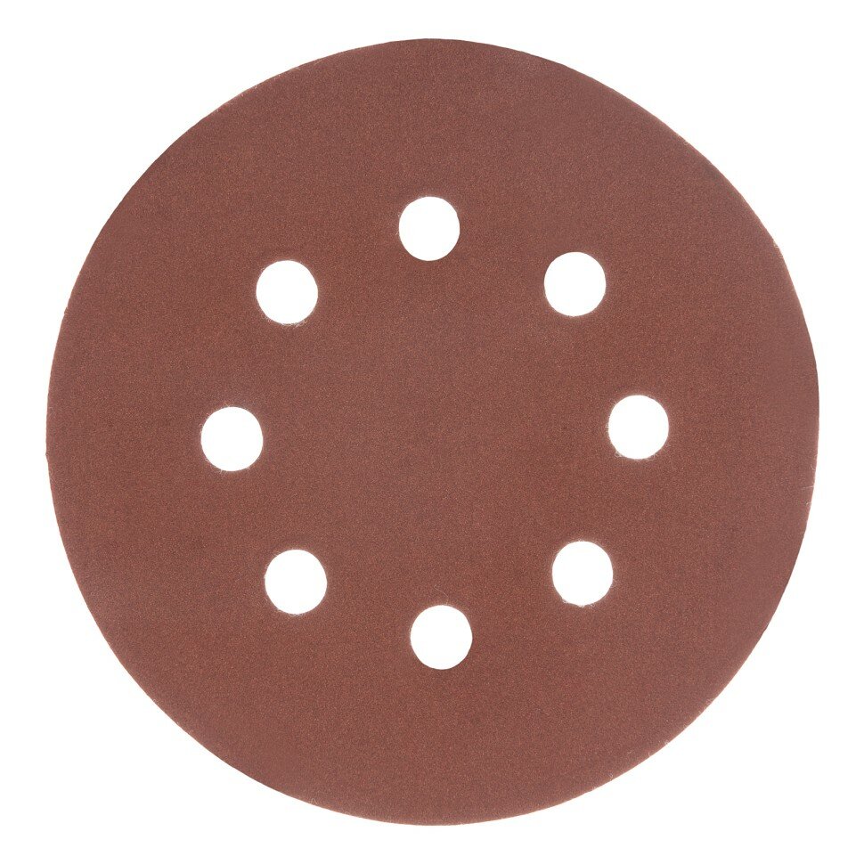 MATRIX Круг абразивный на ворсовой подложке под "липучку", перфорированный, P 600, 125 мм, 5 шт Matrix, ( 73817 )