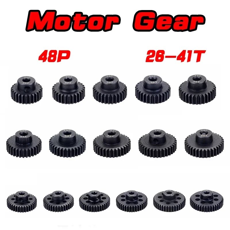 Металлические шестерни для двигателя AMORACING 1/10 RC автомобиля 27T