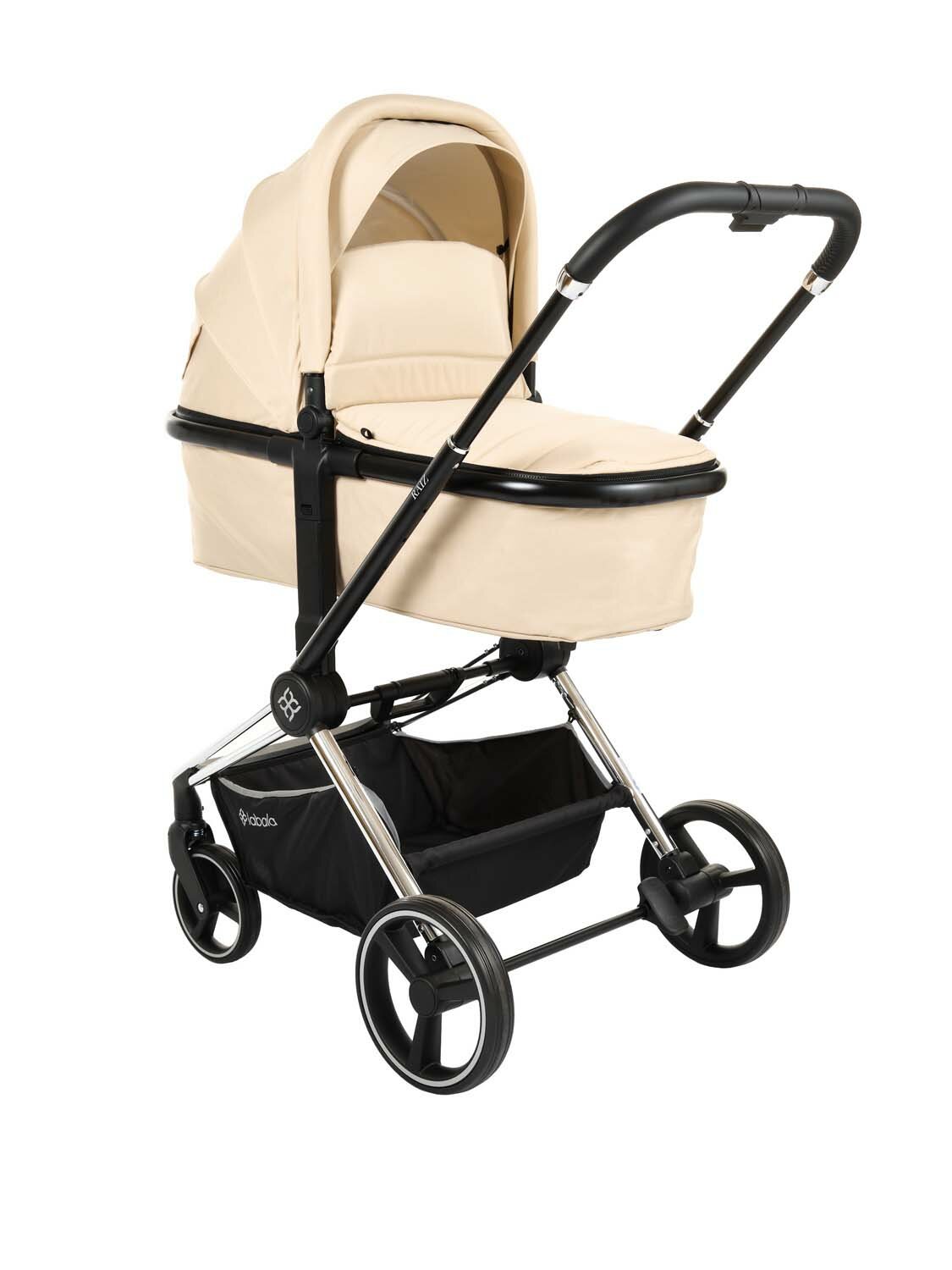 Детская коляска 2 в 1 Labala Raiz Lite Line (Beige), черная рама