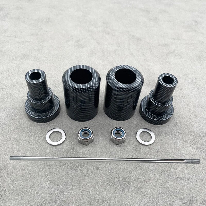 Для Ducati Monster S2 S4 S4R 400 600 750 800 900 1000 600SS 750SS 900SS 1000DS 2001-2008 Слайдер рамы мотоцикла Защита от столкновений Серый, Carbon Fiber Look