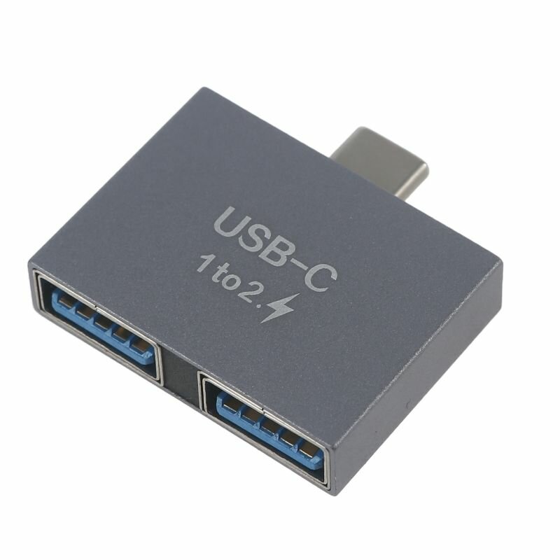 Тип C USB-папа на двойной 3,0-мама сплиттер-концентратор, адаптер-конвертер, разъем для зарядного устройства, ноутбука, ПК, компьютера