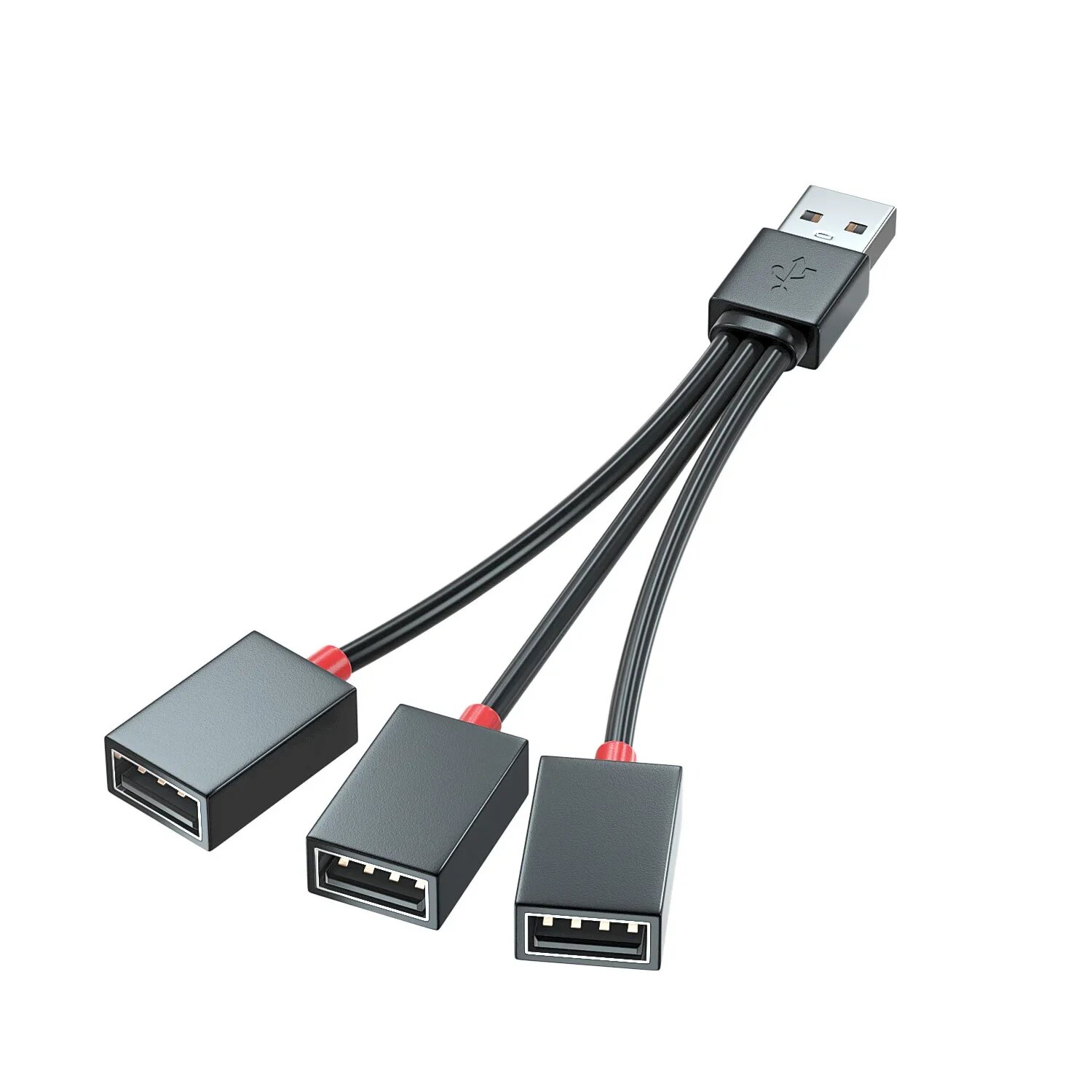 1 в 2 выхода USB-концентратор автомобильный Usb-разветвитель Кабель многофункциональный 1 In 3 Out