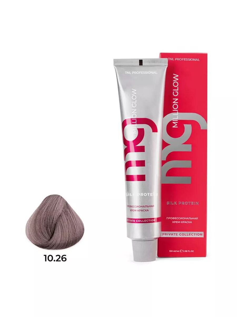 Крем-краска для волос Million glow Private collection Silk protein 10.26