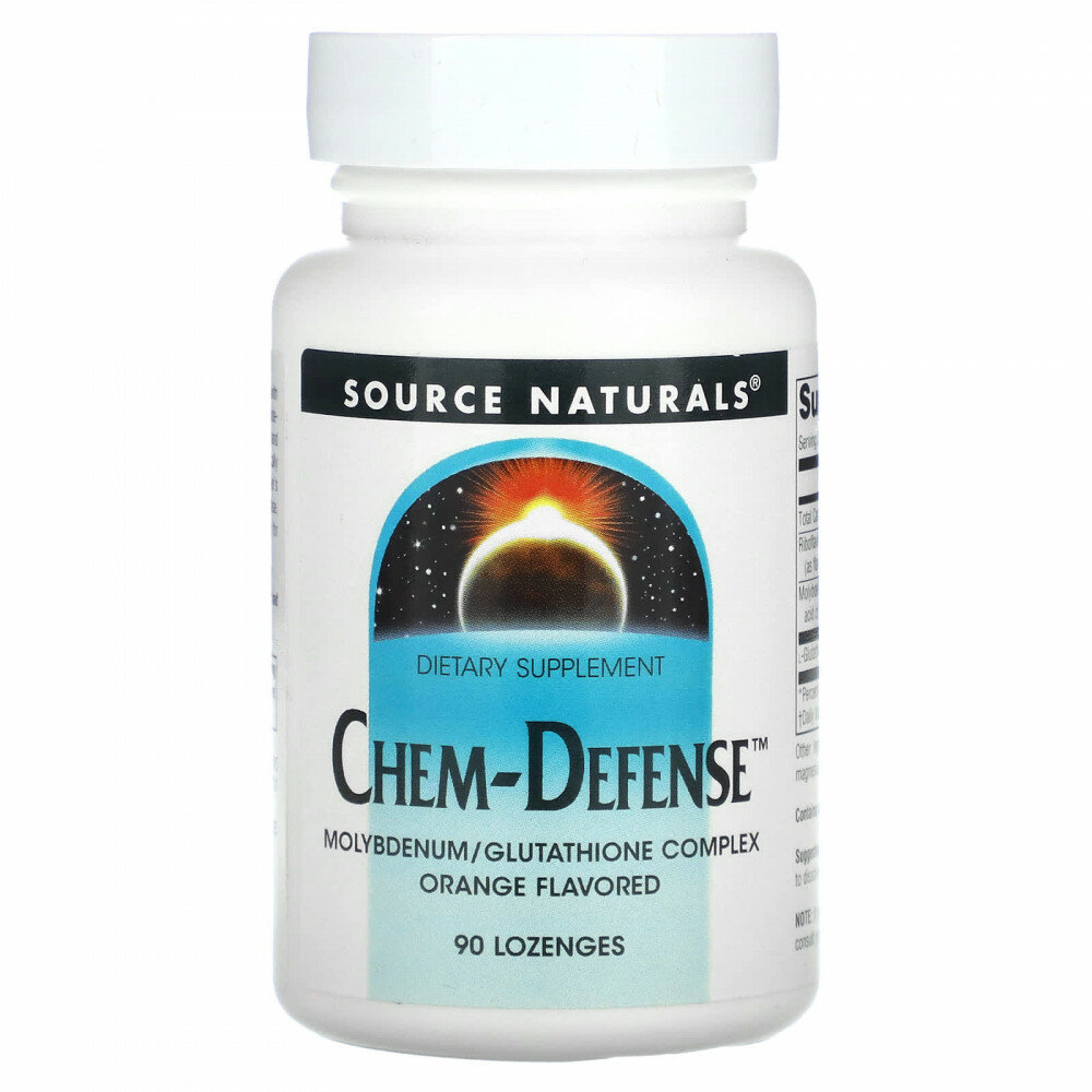 Source Naturals, Chem-Defense™, апельсин, 90 пастилок