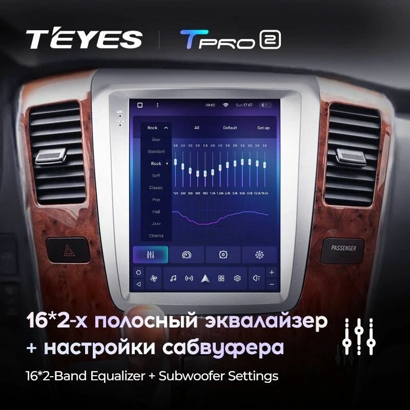 Штатная магнитола Tesla style Teyes TPRO 2 4/64 Toyota Alphard 1 H10 (2002-2005) F1