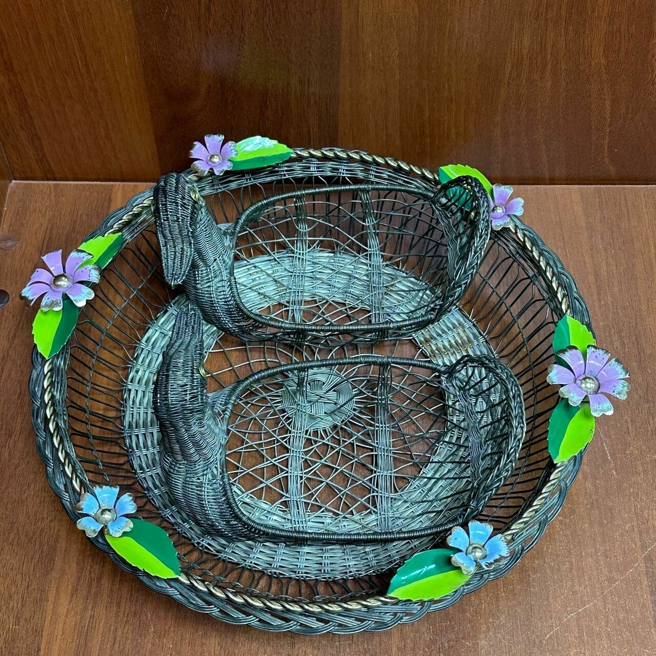 Кухонная Утварь- Сухарница Плетеная и 2 Уточки Ручная Работа! Скань СССР