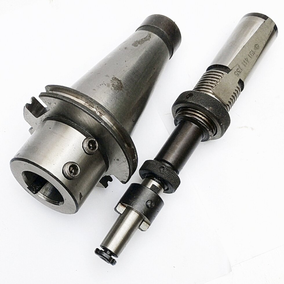 Оправка патрон ИСО50/ISO50 weldon 36мм (191.112.051) с оправкой для насадной дисковой торцевой фрезы или инструмента с продольной шпонкой с посадкой d19 мм (191.411.135)