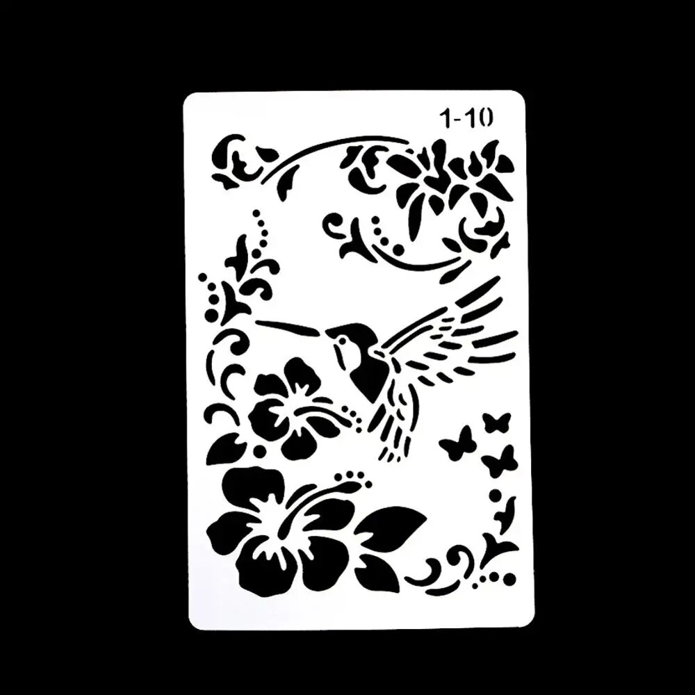 Шаблоны для рисования XIALUOSHAN 01208~01220 Черный, 1-10