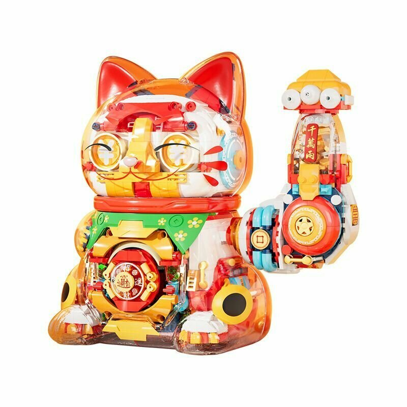 JAKI Конструктор 3Д JAKI Кибер мишка, подарок на 8 марта женщине маме девушке