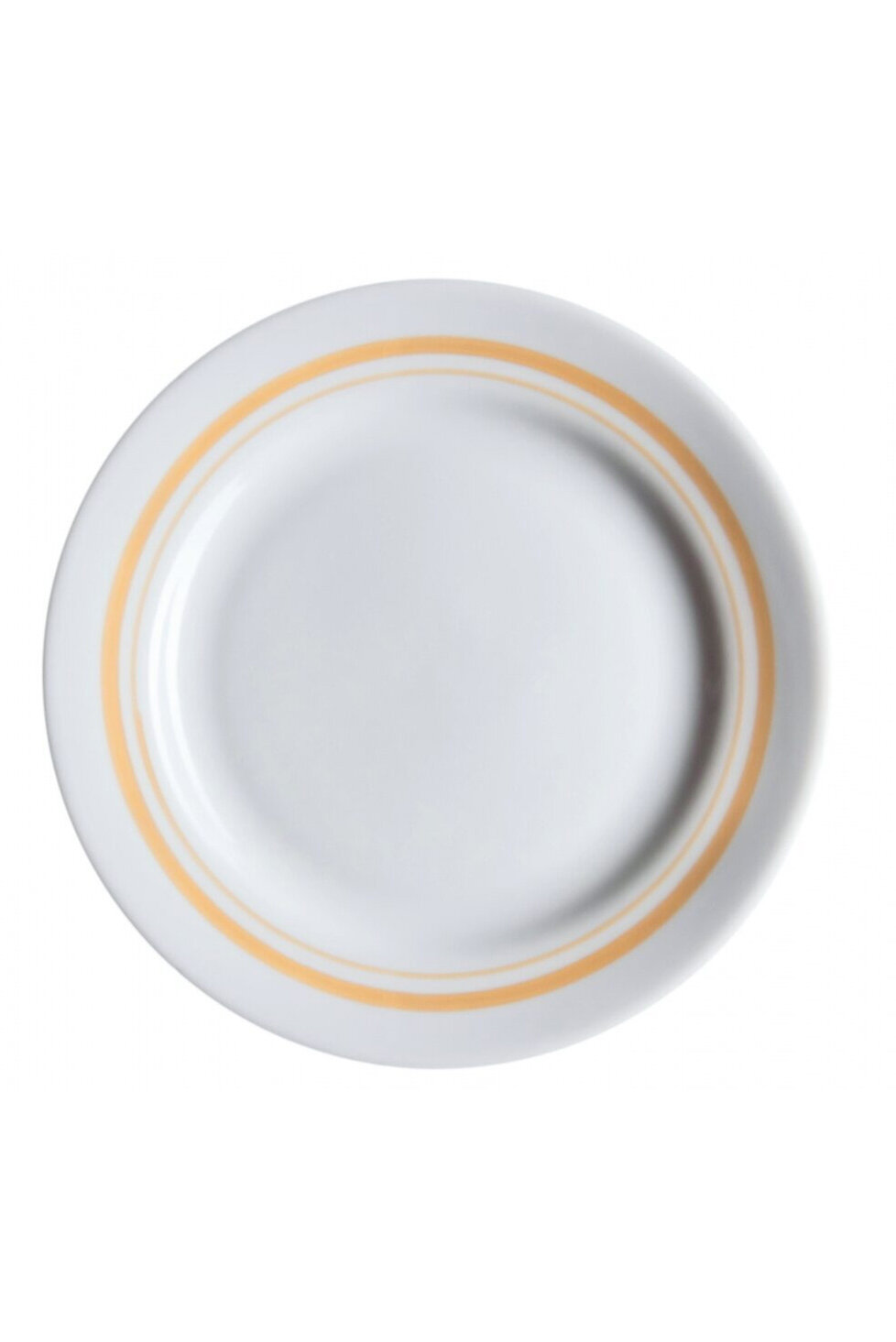Набор фарфоровых тарелок мелких 200 мм. "Отводка люстром" гладкий край, Дулево 4 шт.