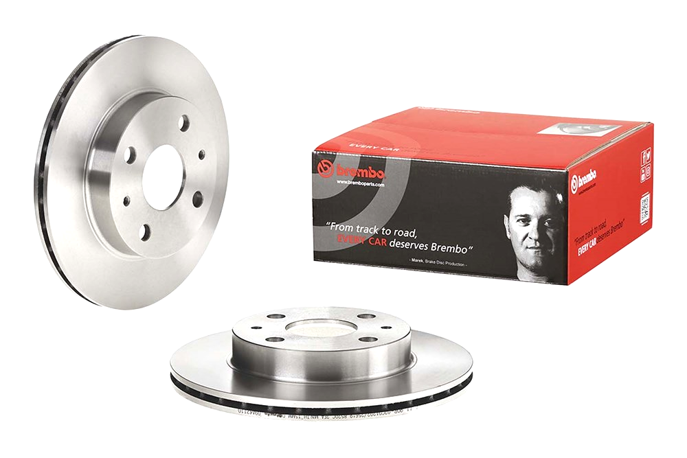 BREMBO 09. a421.10 (4351297202 / 4351297202000) диск тормозной передн. daihatsu charade (l2_) 03 / 03- / daihatsu (Комплект 2 штуки)