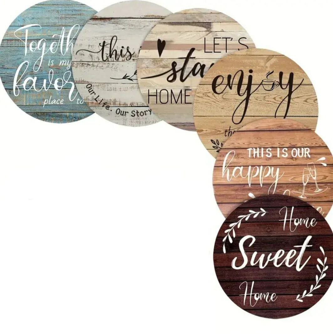 Термостойкие деревянные подставки для кружек и стаканов