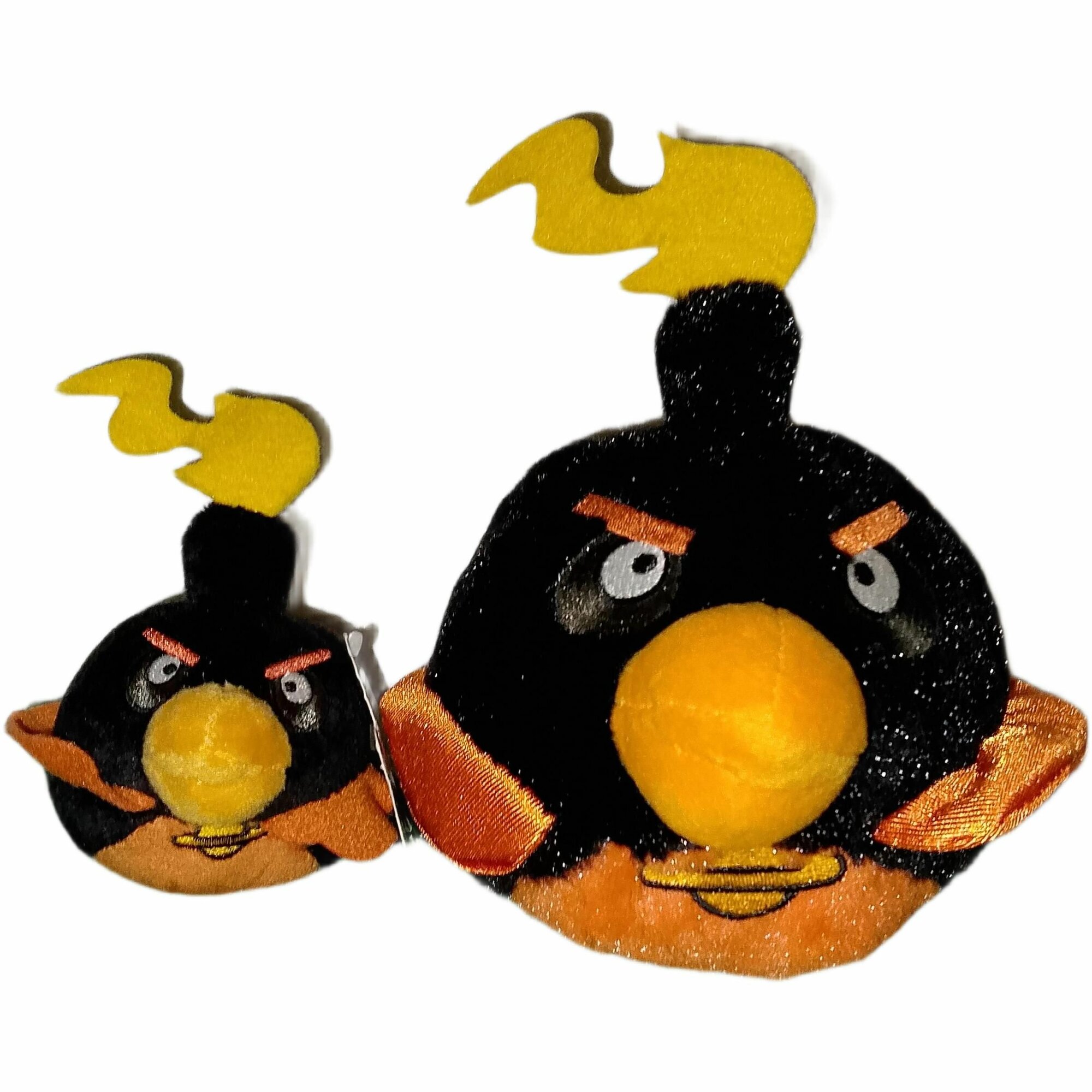 Мягкая игрушка 'Черная космическая злая птичка' (Angry Birds Space - Black Bird), 12см, 8 cм